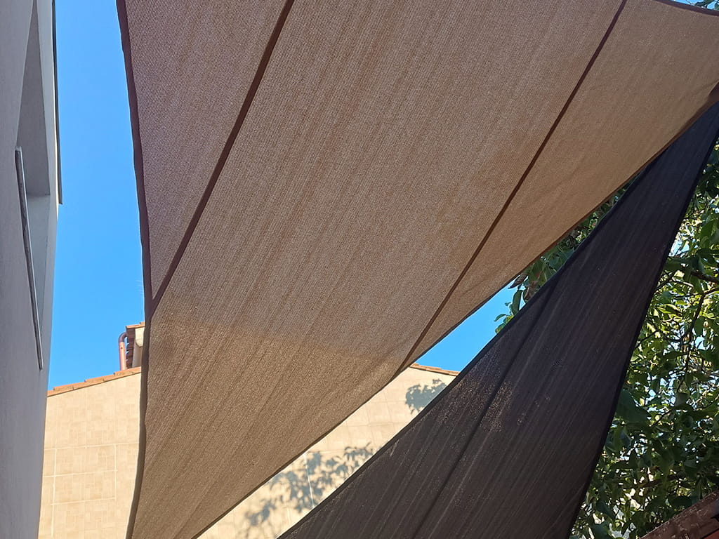 Vela sombra hdpe triángulo 6×6×6 m | robusta & transpirable | Shade4You