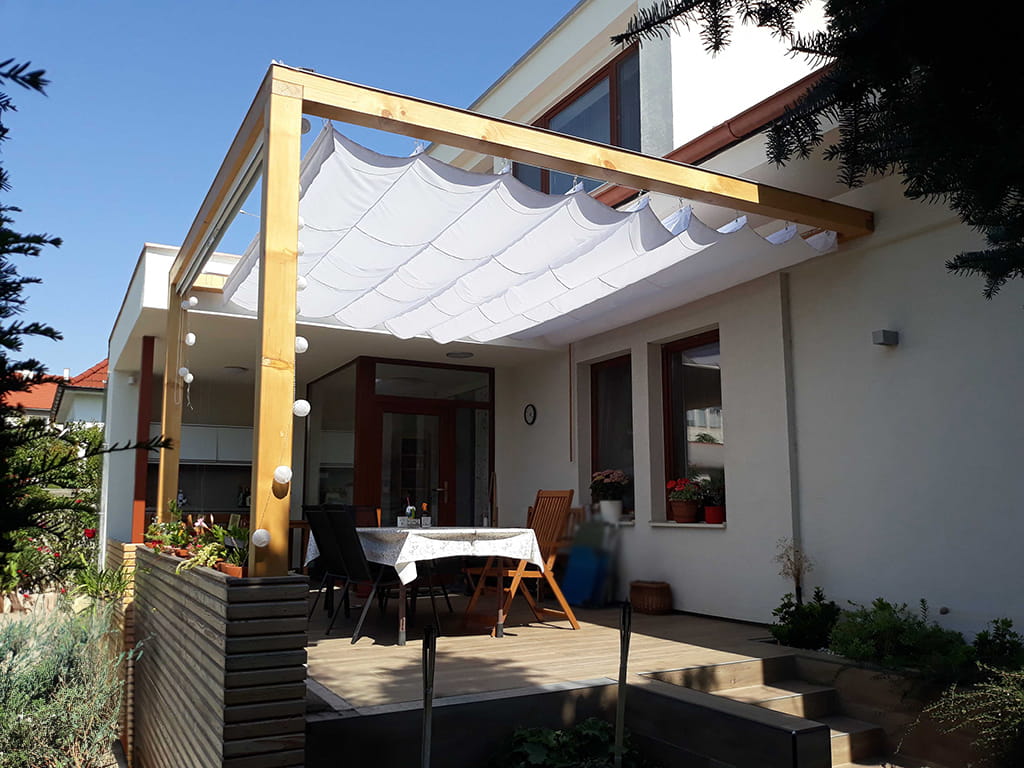 Vattentätt pergolatak roman av decor 3x4 | Shade4You